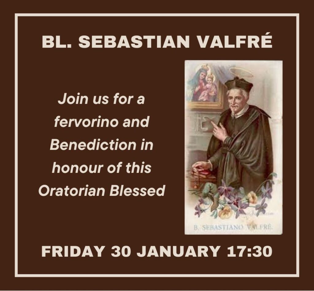 Feast of Bl. Sebastian Valfré – 30 January 2026 - Parish of St Bernadette